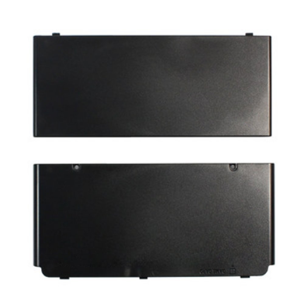 Ambertown for Nintendo New 3DS 2015 Version Front Back Faceplate Plates Upper & Back Battery Housing Shell Case Cover (Black)