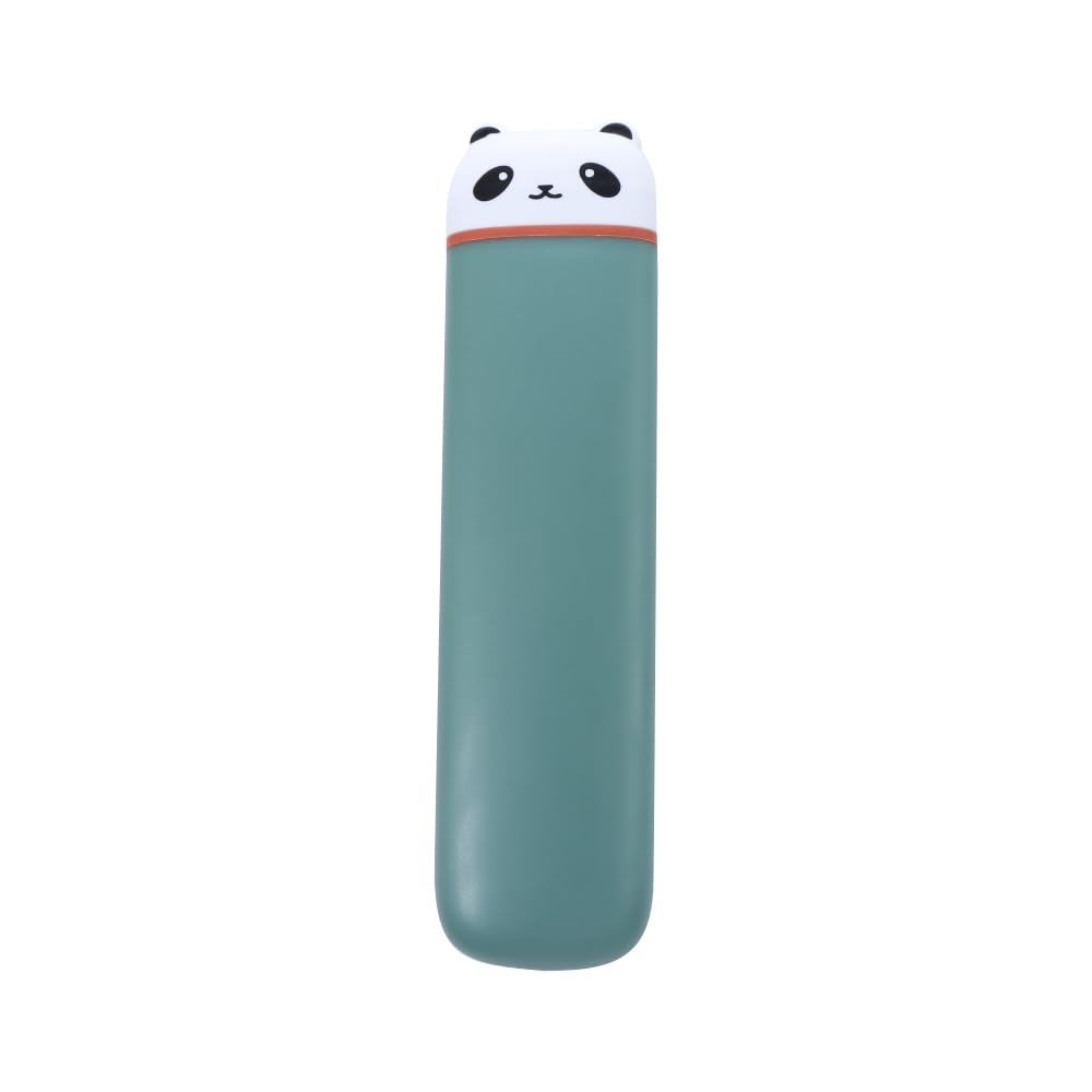 Portable Travel Utensils Set with Case, Reusable Chopsticks Spoon Cutlery Set with Case, Plastic & Stainless Steel & Silicone, Cute Panda Head Premium Flatware Set for Daily Use