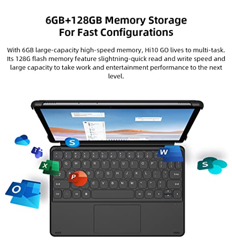 ARYSON Hi10 Go 10.1" FHD (1920x1200) IPS Screen Intel Celeron N4500 CPU 6GB RAM 128GB ROM Windows 10 Tablet PC with Micro-HD (Include Keyboard and Stylus)