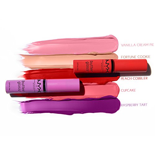 NYX Professional Makeup Butter Gloss, Raspberry Tart, 0.27 Fluid Ounce
