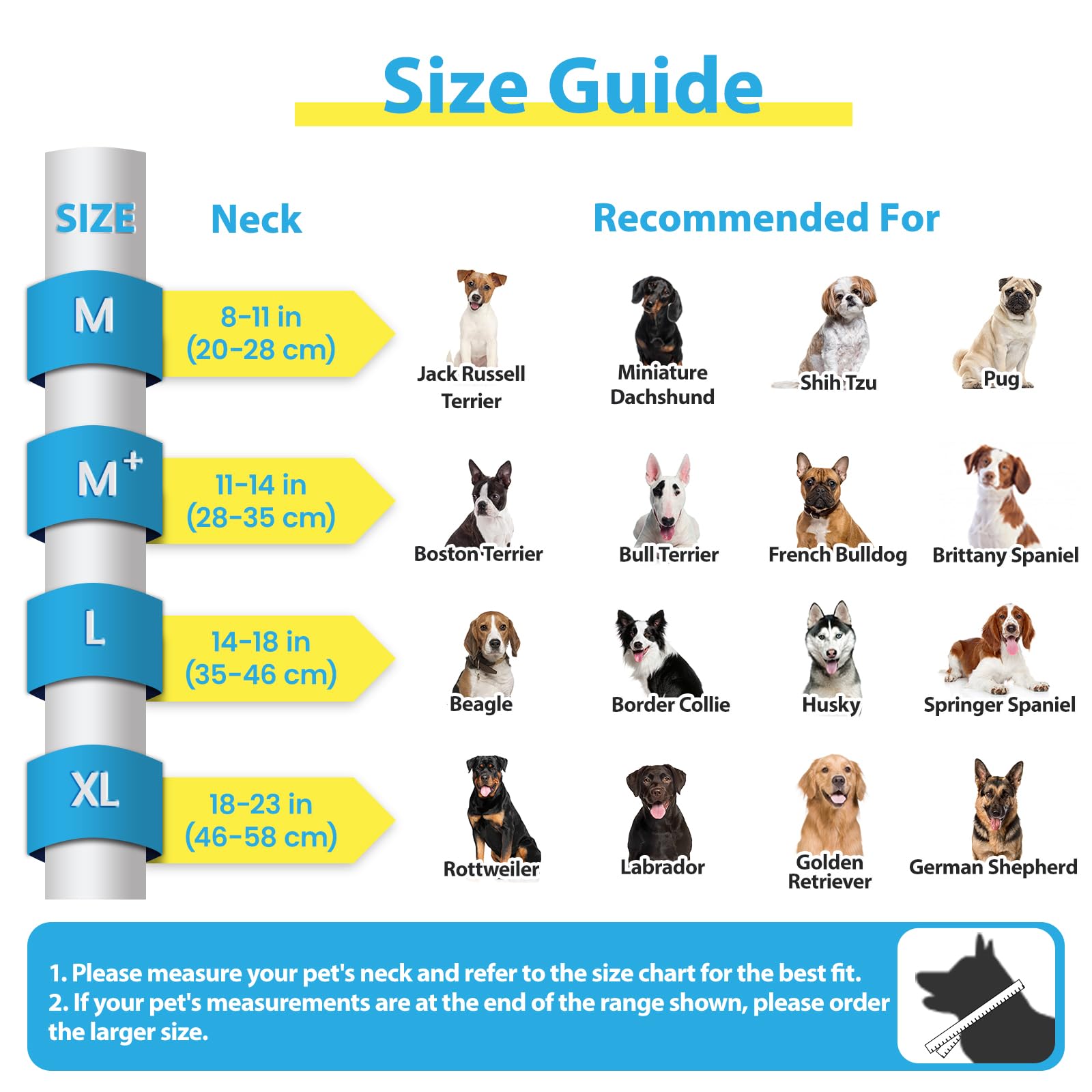 BARKLESS Dog Cone Collar, Dog Donut Collar After Surgery to Stop Licking, Inflatable Dog Cone with Sturdy Shield for Large Medium Dogs, Cone of Shame Alternatives Not Block Vision