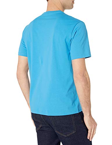 Amazon Essentials Men's Regular-Fit Short-Sleeve V-Neck Pocket T-Shirt, Pack of 2, Charcoal Heather/Bright Blue, X-Large