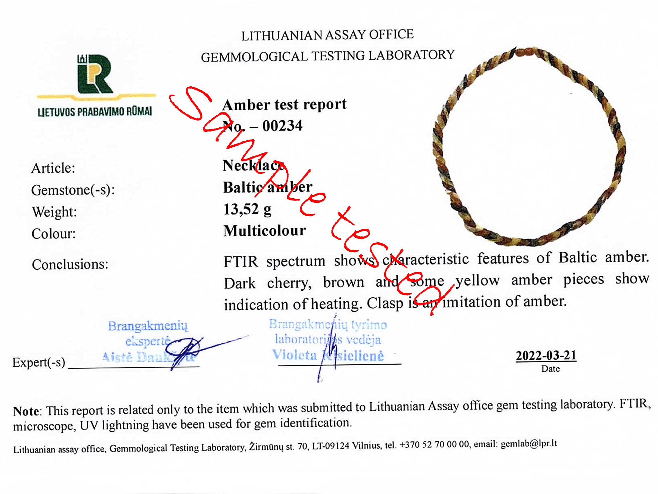 AMBERAGE Natural Baltic Amber Necklace for Adults (45CM 17.72INCH)