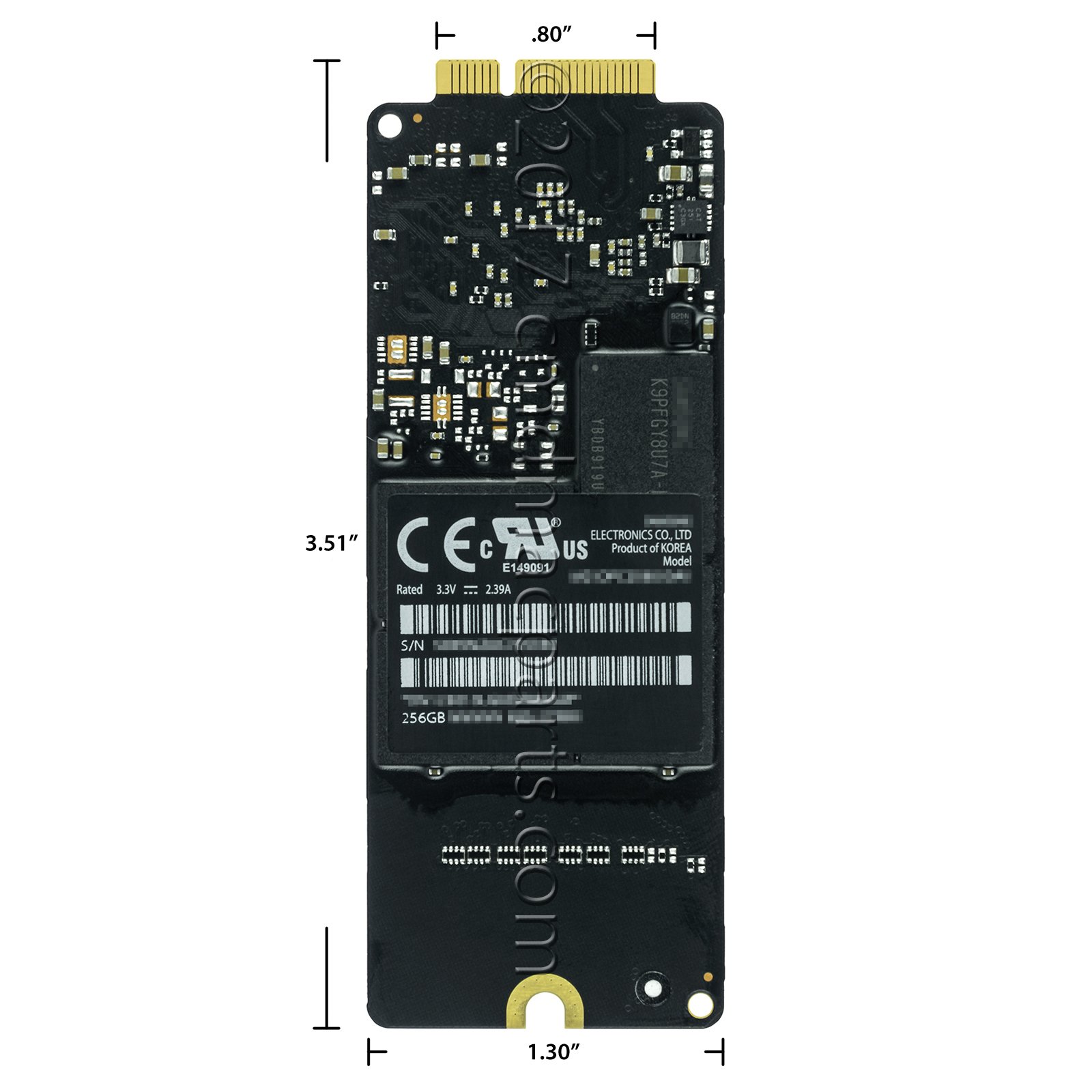 Odyson - 256GB SSD Replacement for Apple MacBook Pro 13" A1425 (Late 2012-Early 2013) / 15" A1398 (Mid 2012-Early 2013)