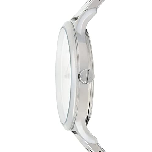 Armani Exchange A|X Women's Analog-Quartz Watch with Stainless-Steel Strap, Silver, 14 (Model: AX5600)