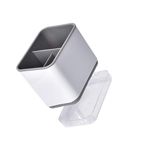 Acykroyee Utensil Holder Cutlery Drainer Sink Caddy (Gray/White)