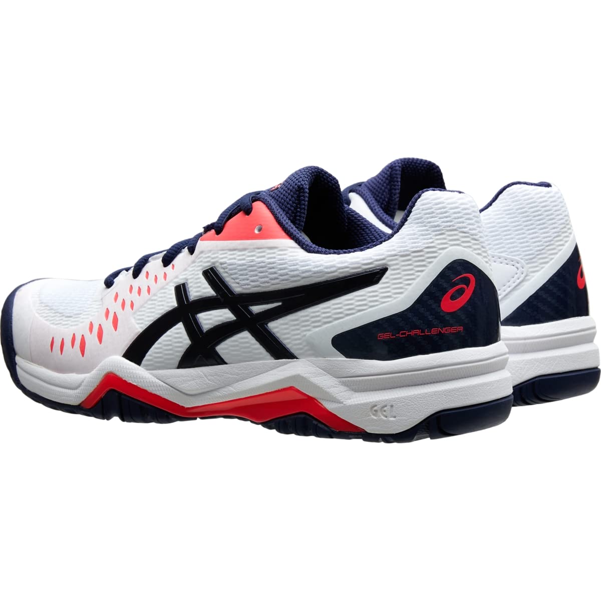 ASICS Women's Gel-Challenger 12 Tennis Shoes, 7, White/Techno Cyan