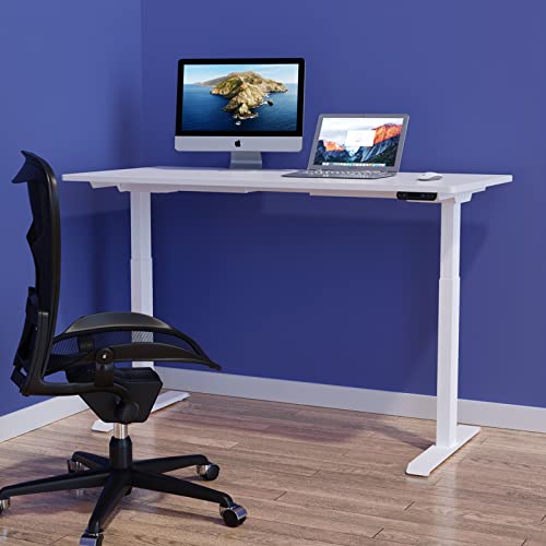 AD ARAZY Electric Stand Up Desk Frame Workstation, Height Adjustable Standing Base Dual Motor DIY Workstation with Touch Memory Controller