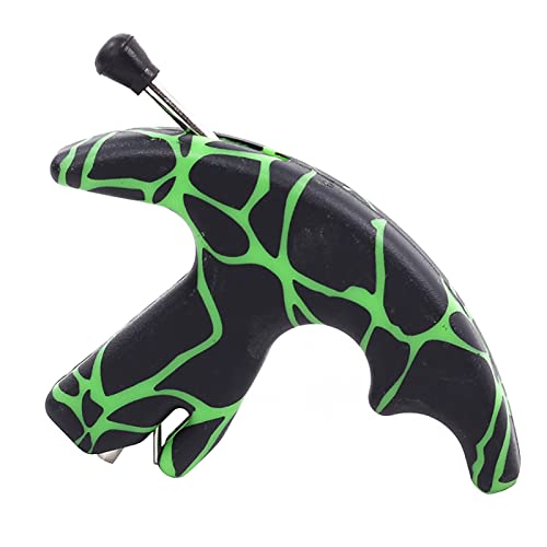 Archerest Bow Release Aid for Youth, Beginners - 3 Finger Thumb Trigger for Recurve Bow Compound Archery (Green)