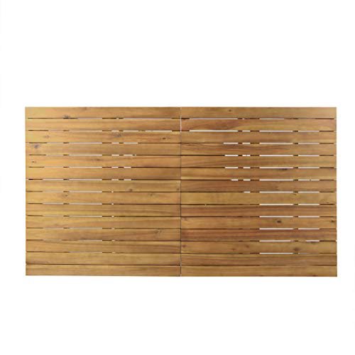 Christopher Knight Home Wilson Outdoor Expandable Acacia Wood Dining Table , Teak Finish