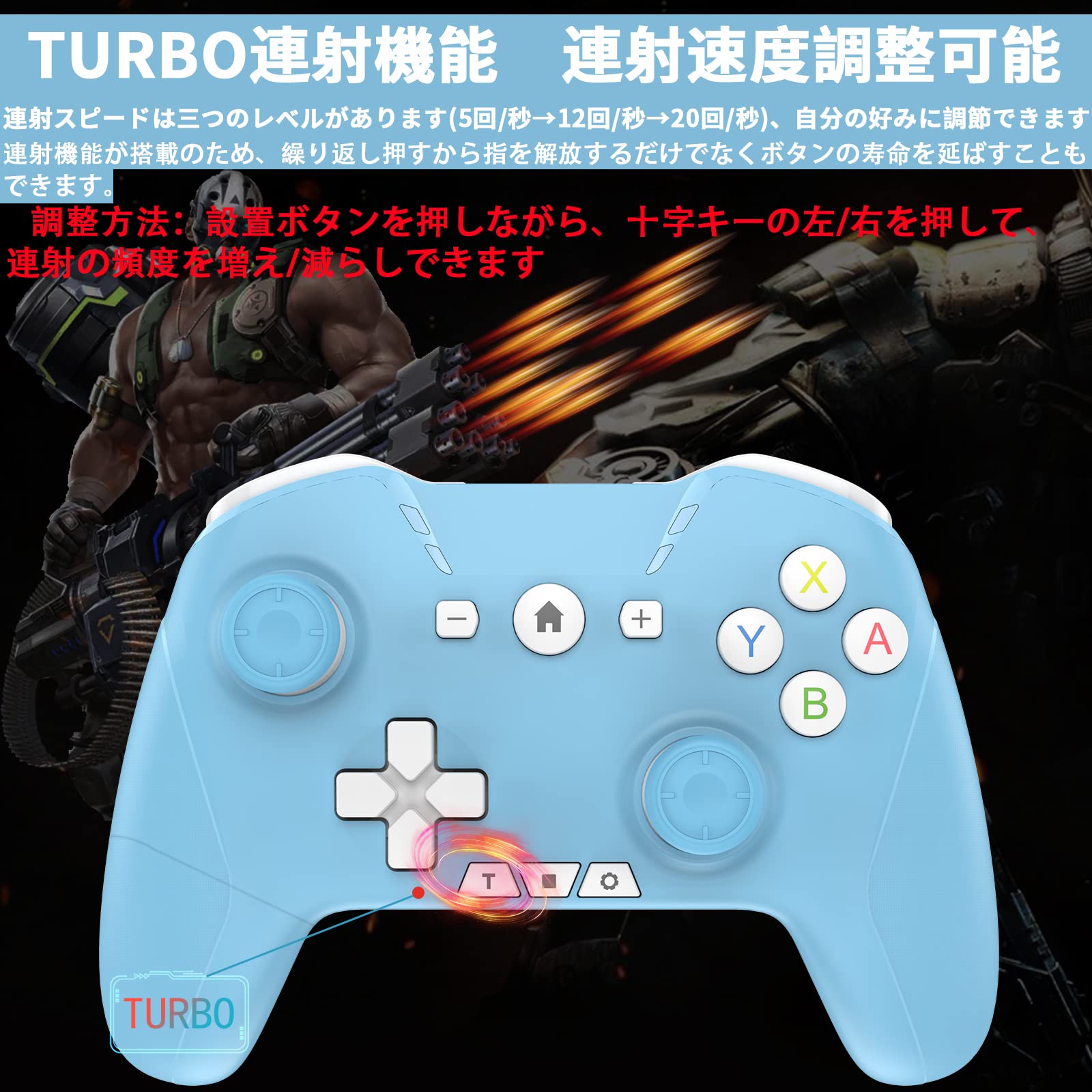 FONLAM Switch Controller Compatible with PC/iOS/Android, Wireless Controller for Nintendo Switch Lite/OLED, Programmable Back buttons, Cross Key is Interchangeable With Left Joystick, Layout of ABXY Can Be Changed, Adjustable Turbo Function/Vibration, Aut