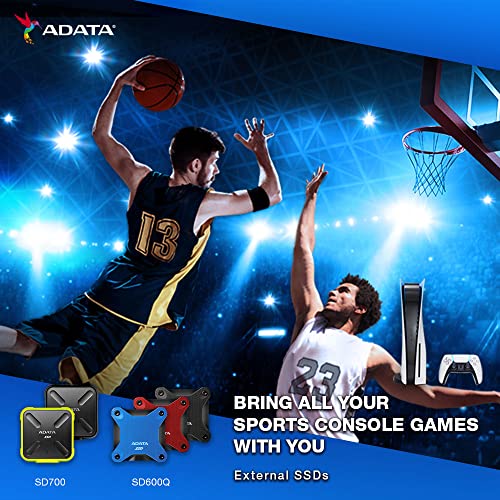 ADATA Entry Series SD600Q: 240GB Black External SSD USB 3.1 Gaming Console Compatible