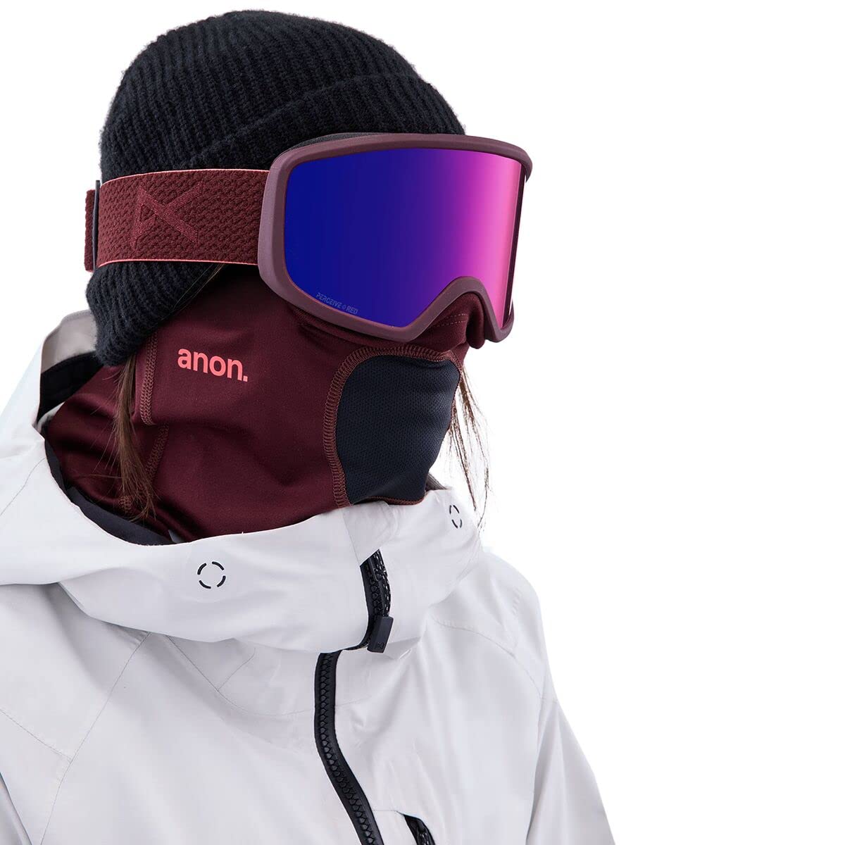 Anon Deringer Goggles + Bonus Lens, Frame: Mulberry, Lens: Perceive Sunny Red (14% / S3), Spare Lens: Amber (55% / S1)
