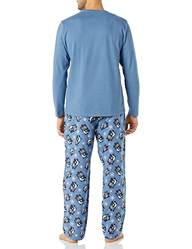 Amazon Essentials Disney | Marvel | Star Wars Men's Flannel Pajama Sleep Sets, Nightmare Santa Jack - Mens, Medium