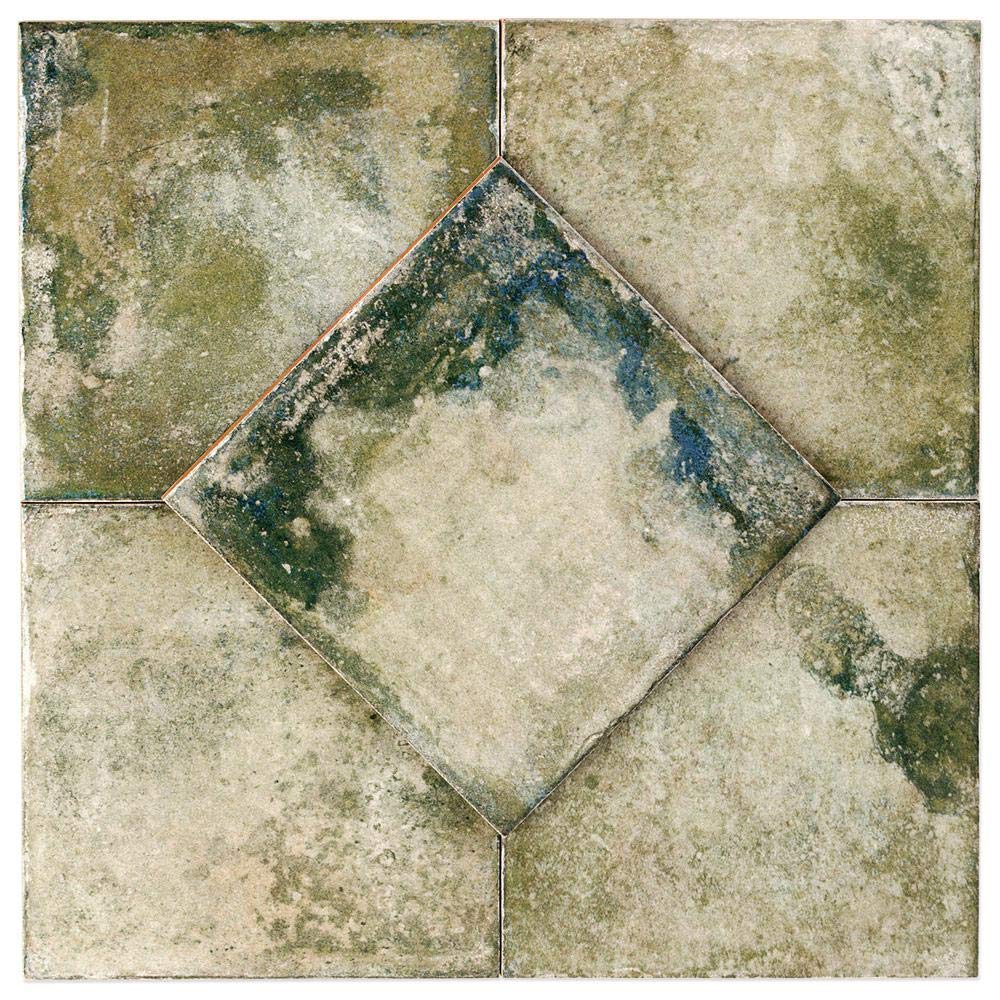 Angela Harris Green 8 in. x 8 in. Polished Ceramic Wall Tile (25 Pieces 10.76 Sq. Ft. / Box)