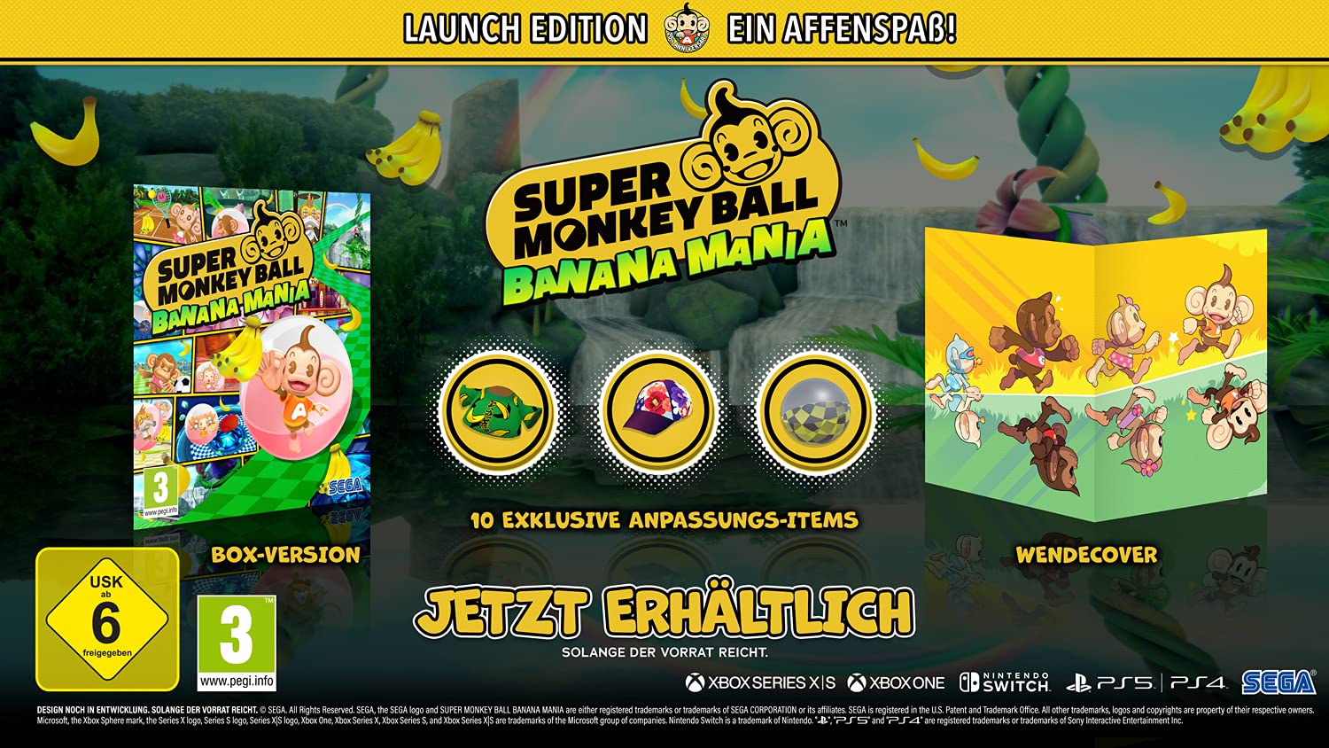 Atlus Super Monkey Ball Banana Mania Launch Edition (Xbox One Series X)