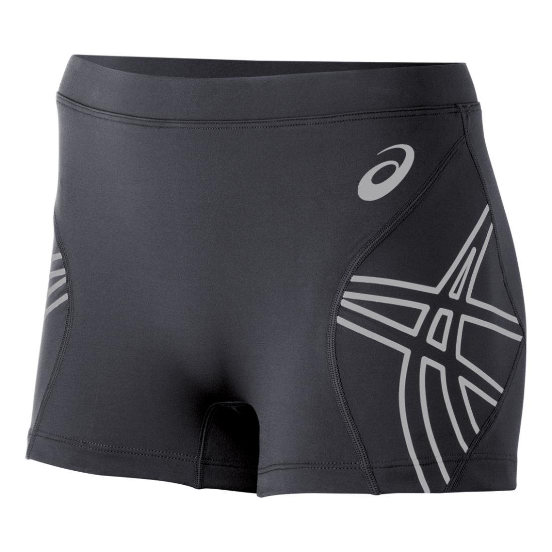 ASICS Women's Team Performance Volleyball Shorts, Steel Grey, XX-Large