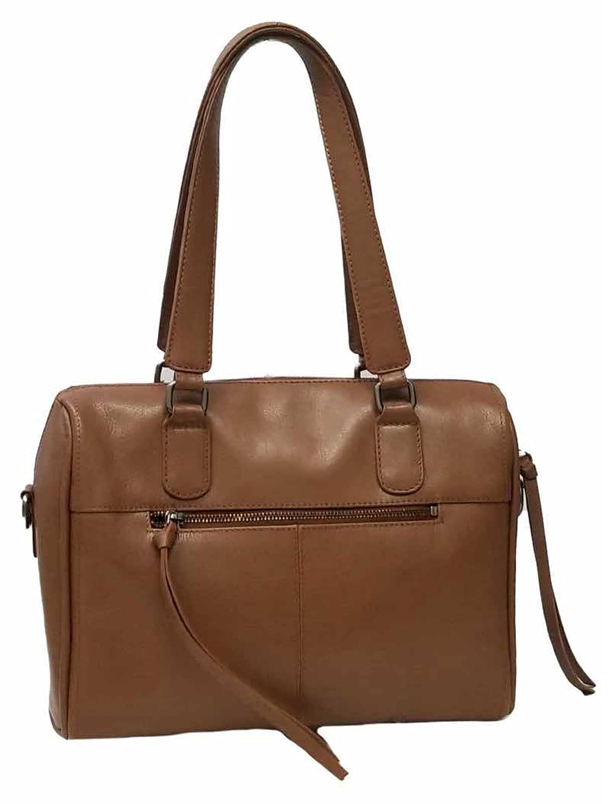Harley-Davidson Women's Western Tan Buffalo Leather Satchel Purse - Brown