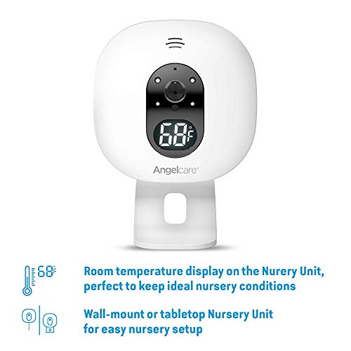 Angelcare 3-in-1 AC527 Baby Monitor, with Movement Tracking, 5ββ Video, Sound & Temperature Display on Camera
