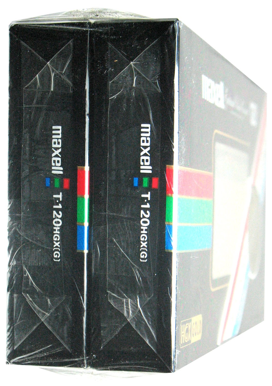 Maxell Epitaxial Video Cassette - 120 - Blank VHS - HGX Gold - 2 Pack - Vintage 1982
