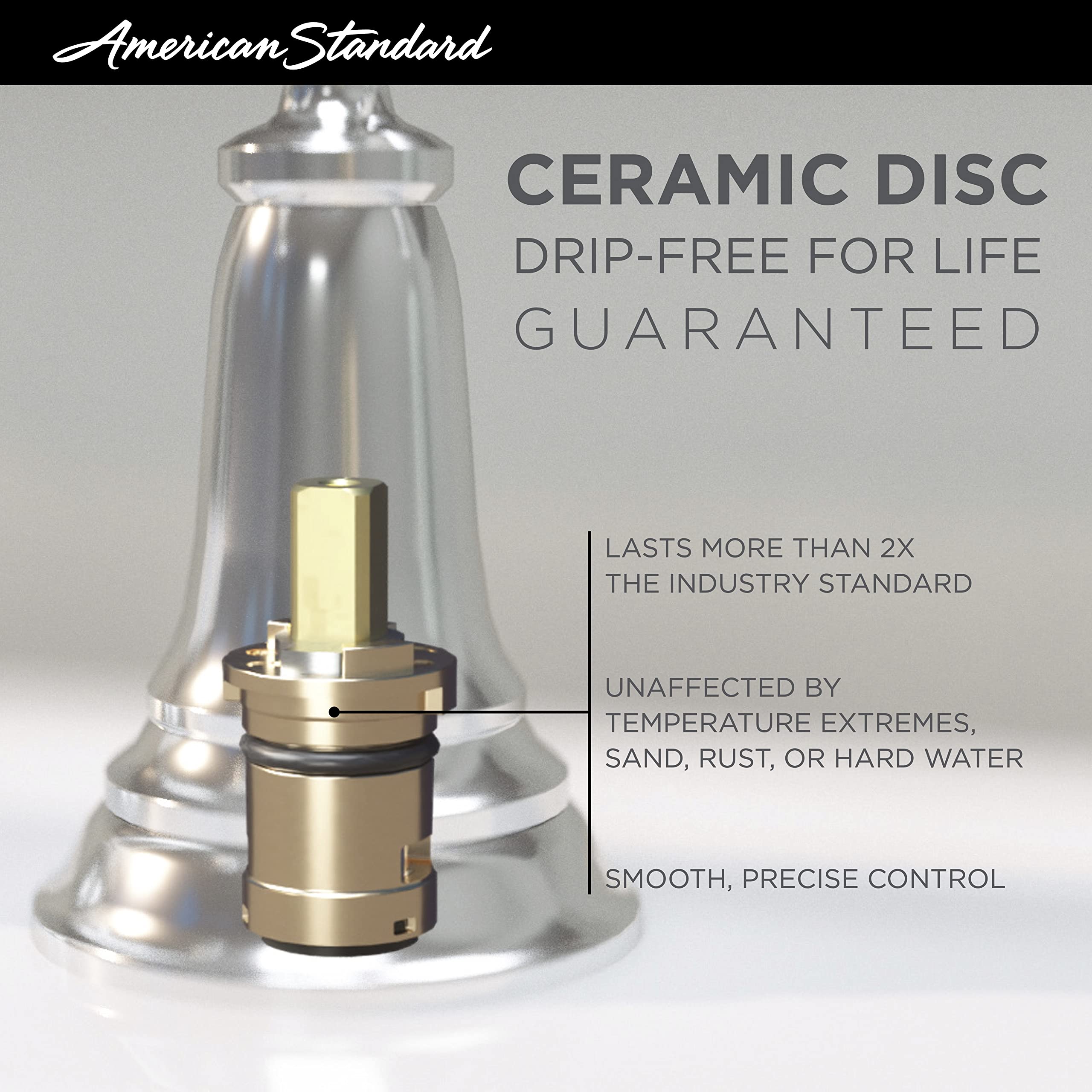 American Standard 2175502.002 Colony Soft C-Set MTL LEV HDL/P-U, 4.75 in wide x 6.06 in tall x 5.61 in deep, Chrome