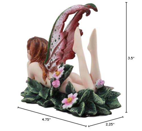Ebros Amy Brown Whimsical Primrose Spring Flower Garden Fairy Figurine FAE Magic Statue Fantasy Collectible 4.75" Long