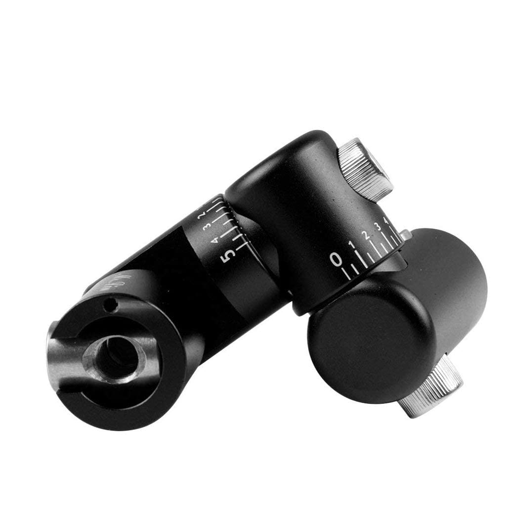 Archery Single Side V-Bar Quick Disconnect Mount Adjustable Bow Rod Stabilizer(Black-Single)