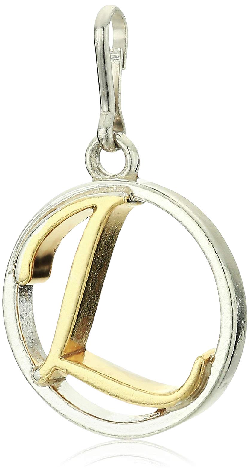 Alex and Ani Women's Initial L Two Tone Charm Sterling Silver, Expandable