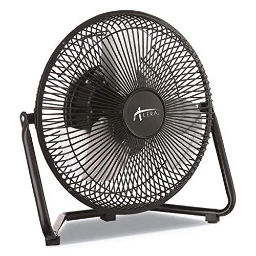 Alera FAN093 9-inch Personal Cooling Fan, 3 Speed, Black