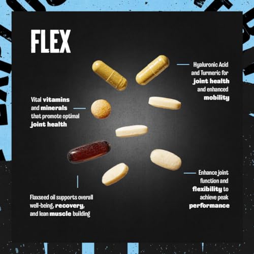 Animal Flex - Joint Support Supplement for Pain Relief and Discomfort with Turmeric, Glucosamine, Chondroitin, MSM, Boswellia to Reduce Soreness in Muscles, Back, Knees, Shoulder, and Hip, 44 packs