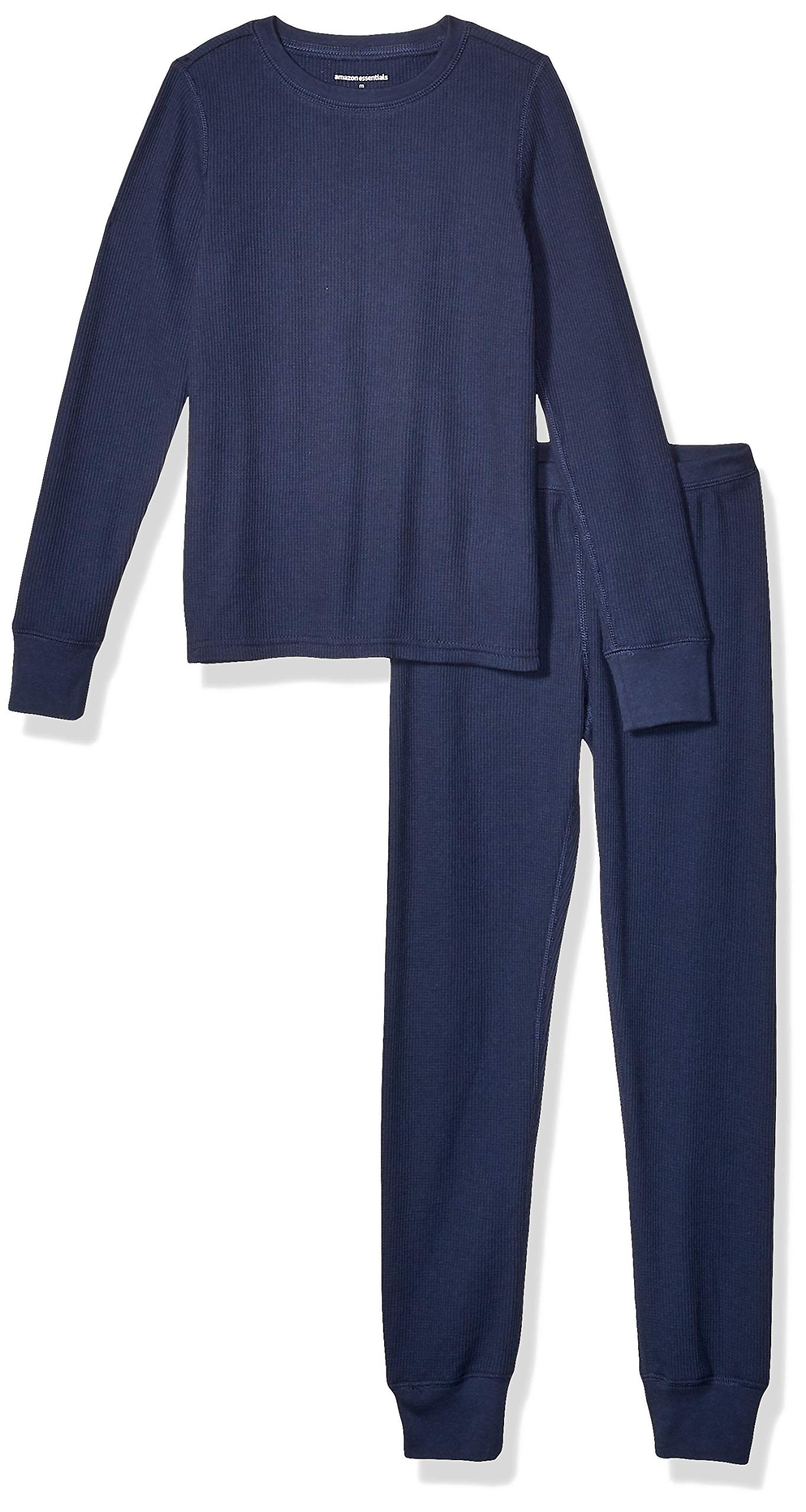 Amazon Essentials Girls' Thermal Long Underwear Set, Navy, X-Small