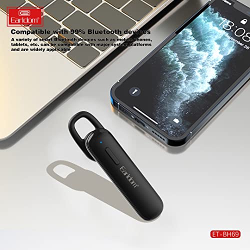 BABYCE Bluetooth Earpiece for Cell Phone with Mic Wireless in Ear Earbud Headphones Car Headset Noise Canceling Hands Free Calling Compatible Driving