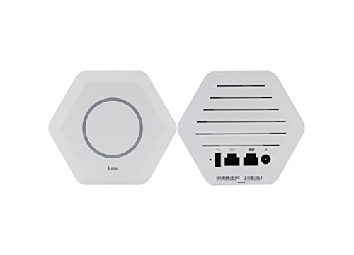 Luma Whole Home WiFi (2 Pack - Orange) - Replaces WiFi Extenders and Routers, Compatible with Alexa, Free Virus Blocking, Free Parental Controls, Gigabit Speed