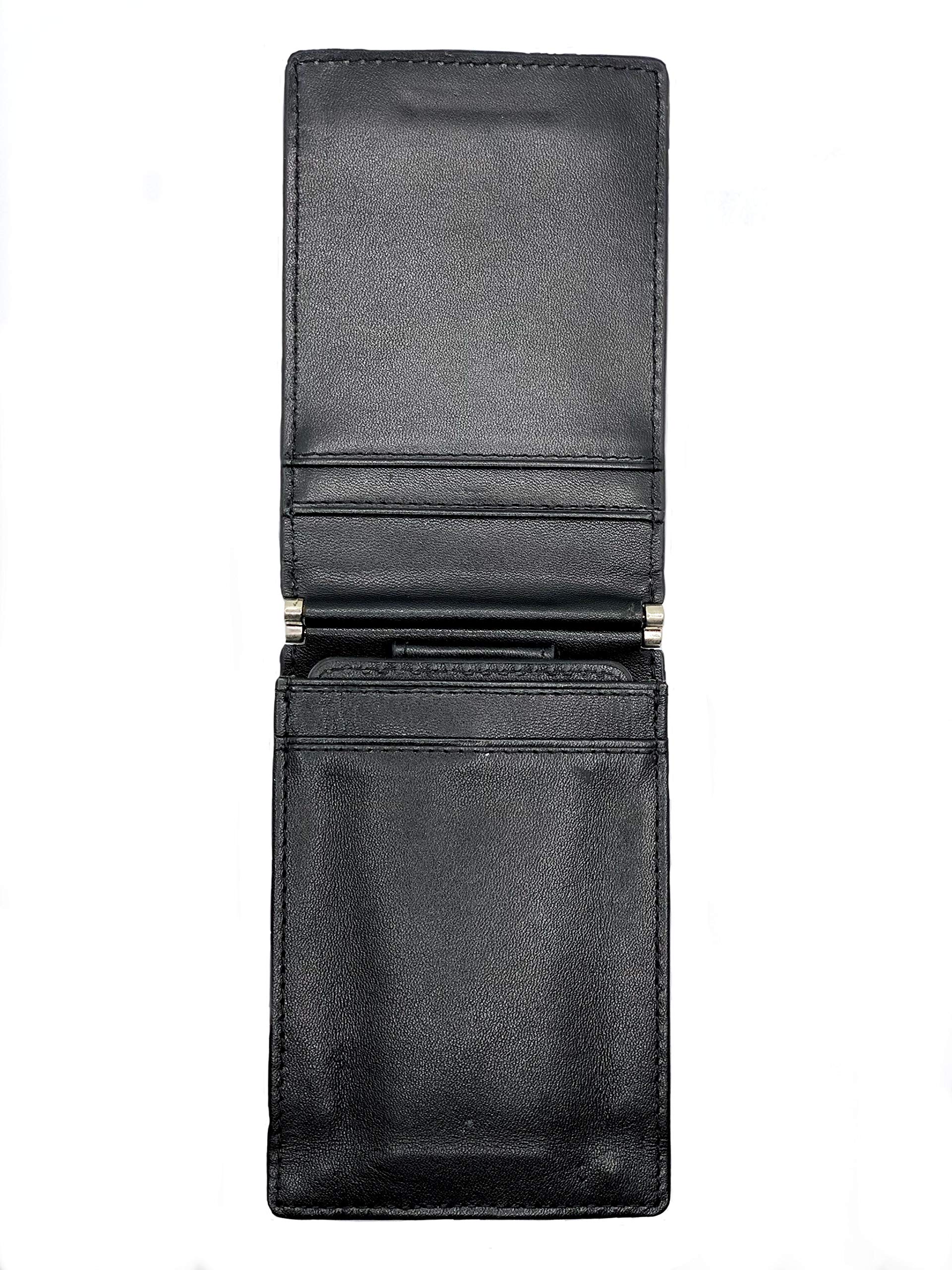 Frag Black Leather Sheriff Police Hidden Badge Wallet & Chain Necklace Lanyard, Medium