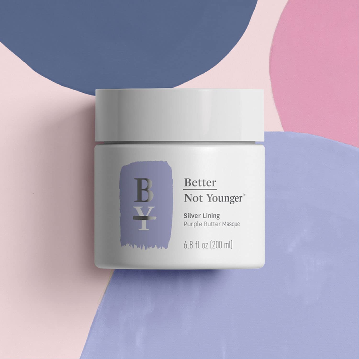 Better Not Younger Silver Lining Purple Brightening, Volumizing, Strengthening Shampoo and 6.8 Fl Oz Purple Butter Masque Set