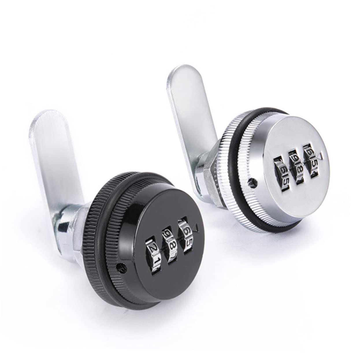 Angoily 3pcs Password Mailbox with Lock Security Keyless Cylinder Lock Mailbox Cam Lock Mailbox Numbers 3-dial Code Camlock Combination Cabinet Lock Number Lock Cupboard Mechanical