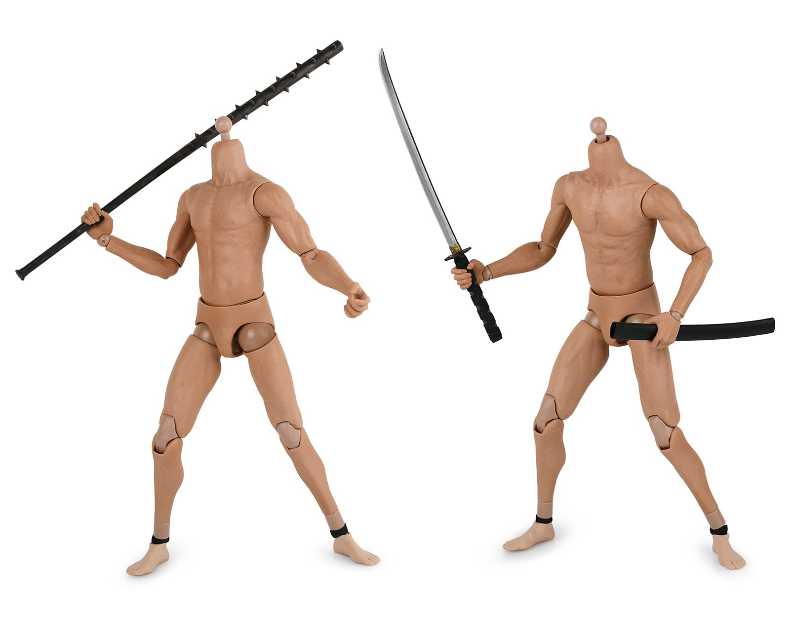 DS. DISTINCTIVE STYLE 1/6 Scale Male Body Narrow Shoulder Standard 12 Inch Action Figure with 8 Interchangeable Hands for Most Head Sculpt