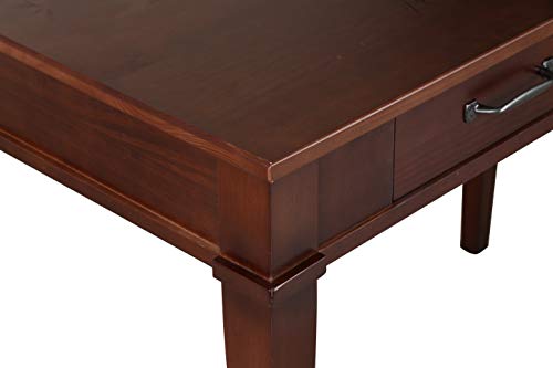 Amazon Brand – Rivet Classic Home Office Desk, 39.4"W, Dark Espresso