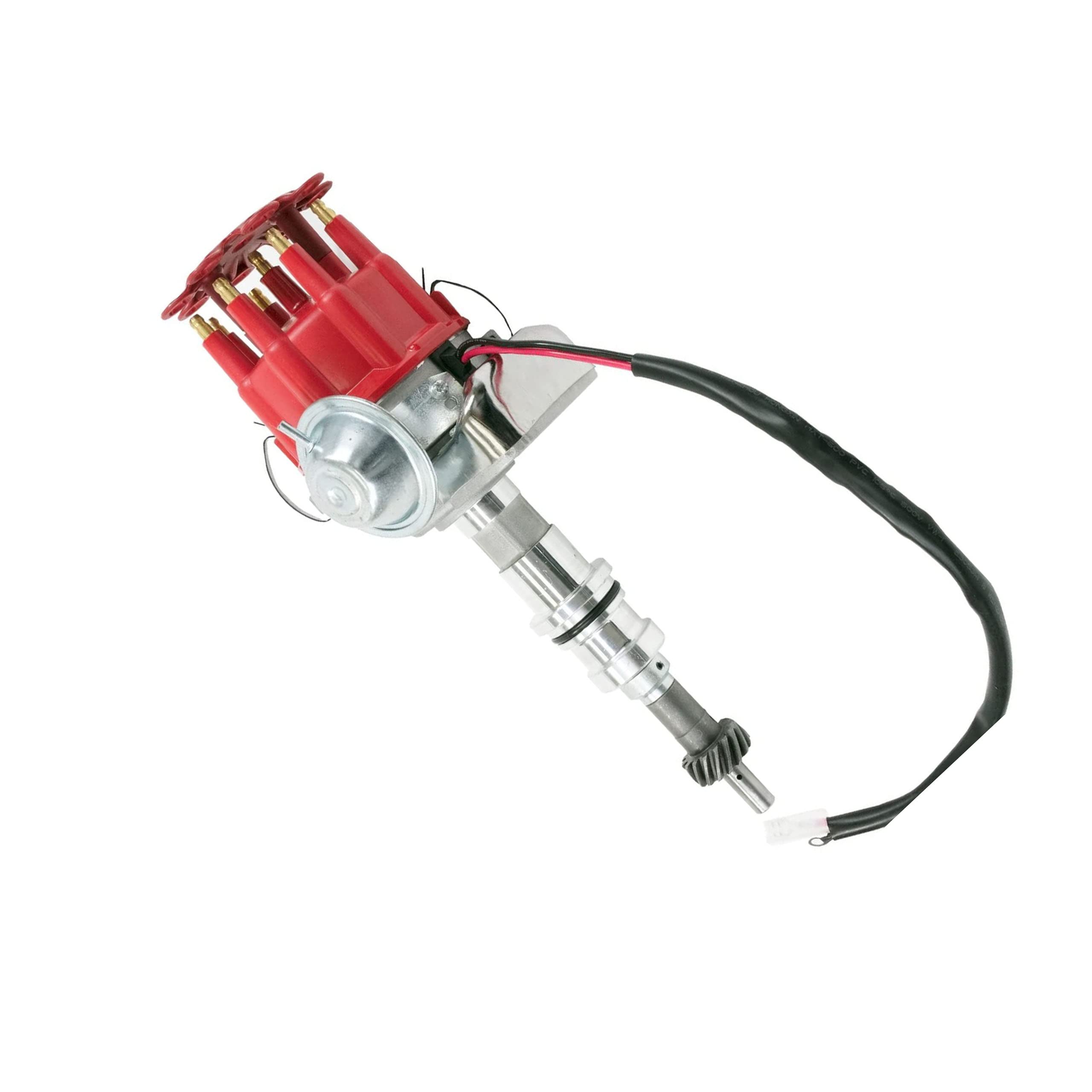 A-Team Performance R2R Complete Distributor - Ready 2 Run for Ford Windsor V8 221, 260, 289, 302 Series - Automotive Replacement Ignition Parts Two-Wire Installation with Blue Cap
