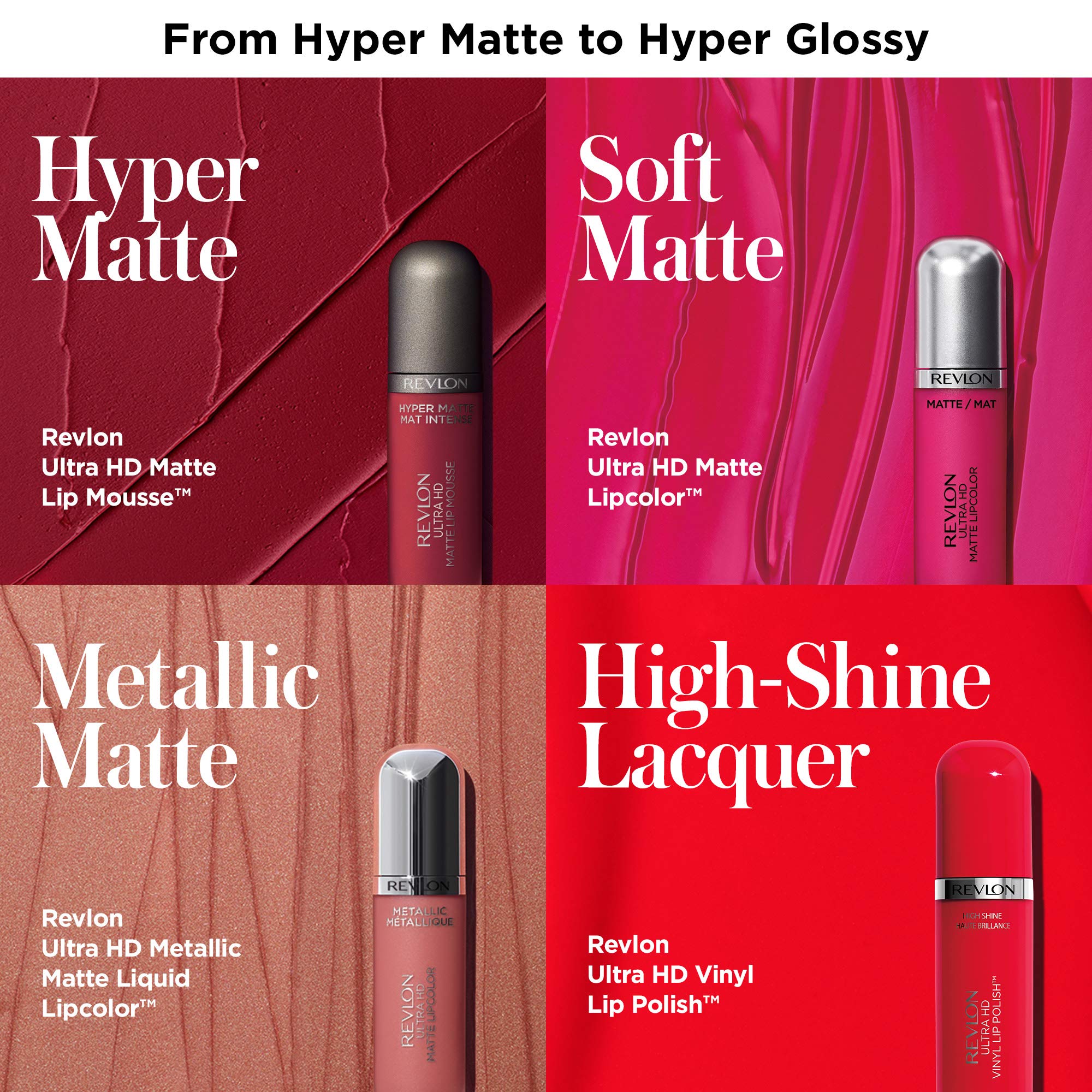 Revlon Ultra HD Matte Lipcolor, Velvety Lightweight Matte Liquid Lipstick In Nude / Brown, Forever (645), 0.2 oz