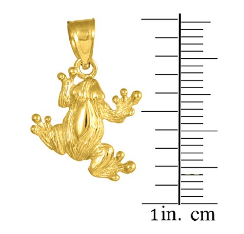 Animal Kingdom 10k Gold Frog Charm Pendant