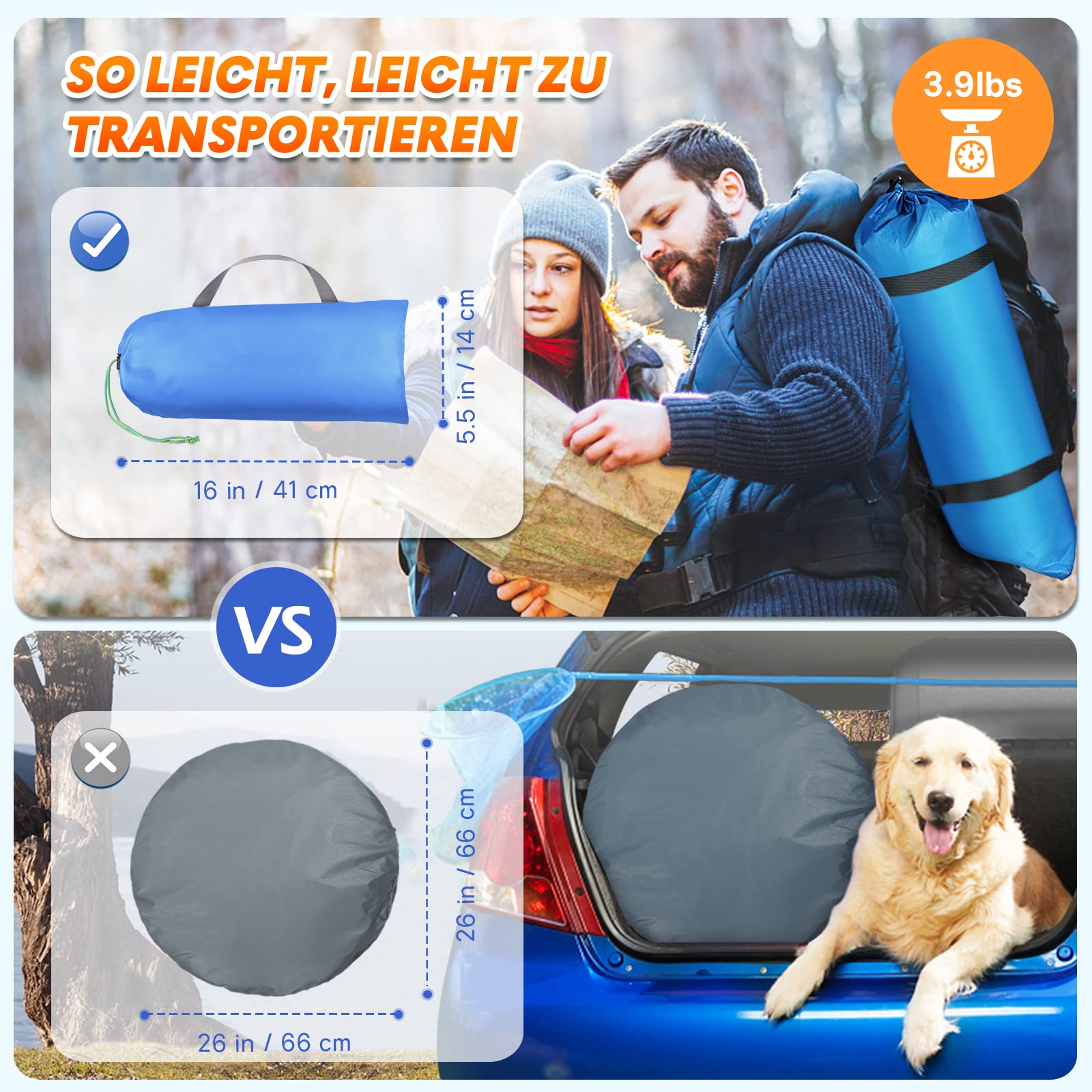 Beach Tent Sun Shade Shelter: 3-4 Person Large Anti-UV Windproof Portable Lightweight Tent Canopy Cabana with Extendable Floor Outdoor