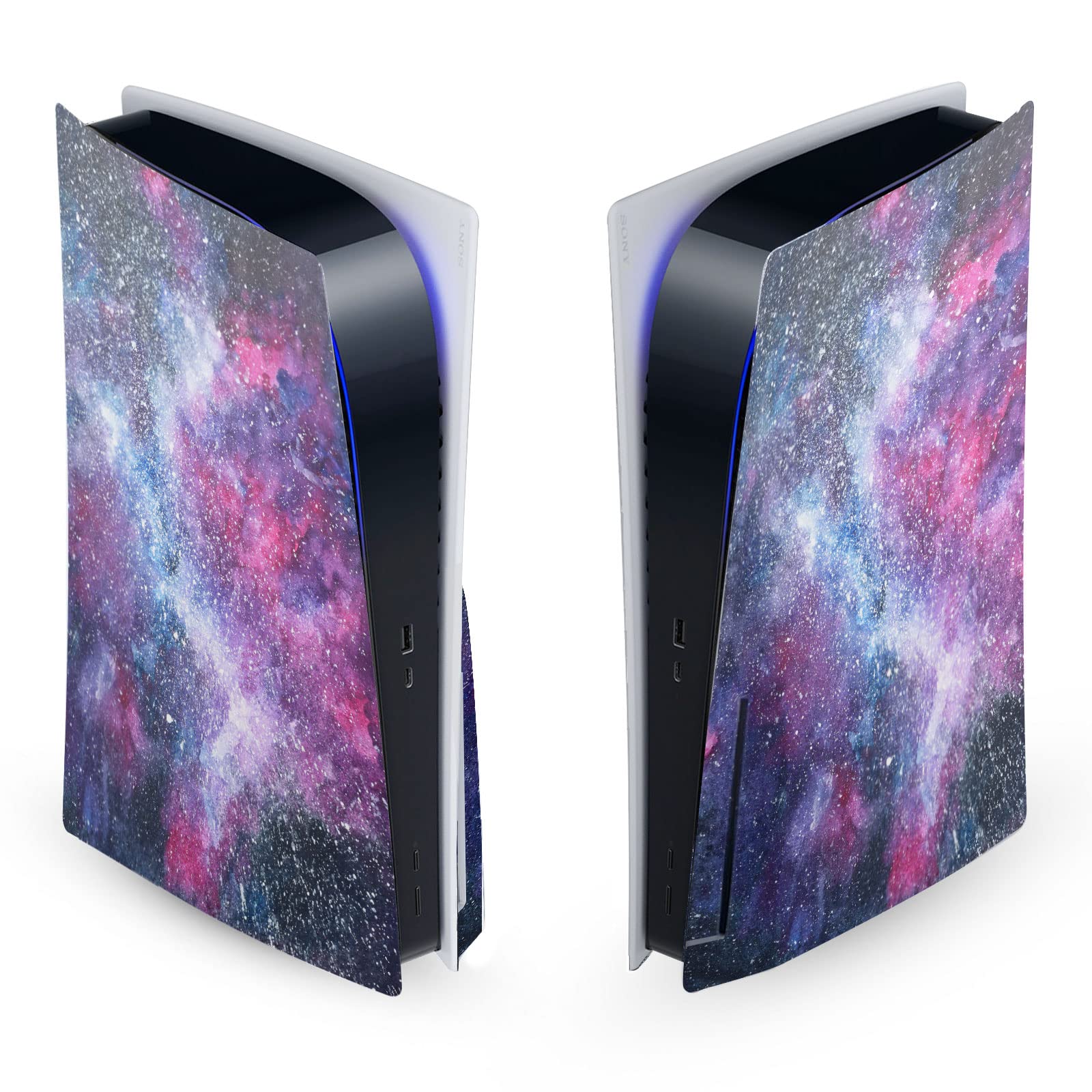 Head Case Designs Officially Licensed Anis Illustration Galaxy Art Mix Vinyl Faceplate Sticker Gaming Skin Decal Cover Compatible With Sony PlayStation 5 PS5 Disc Edition Console
