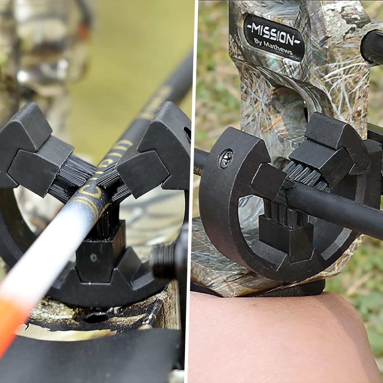 Archerest Bow Brush Capture Arrow Rest, Compatible with Every Compound Bow Hunting and Bowfishing Accessories - Full Containment - Left & Right Hand Use (Brush -3)