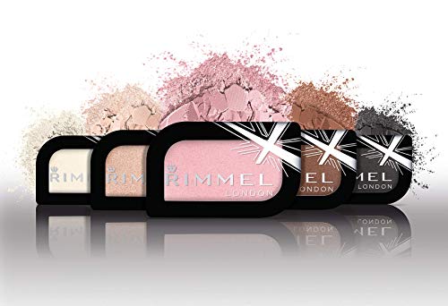 Rimmel London Magnif'Eyes Mono Eyeshadow, Ultra-Blendable, Waterproof, Crease-Proof, 012, Q-Jump, 0.12oz