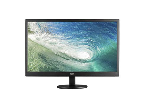 AOC E2070SWHN 19.5 inches HD 1600x900 Monitor, 5ms, HDMI/VGA, VESA, EPEAT Silver, EnergyStar (Renewed)