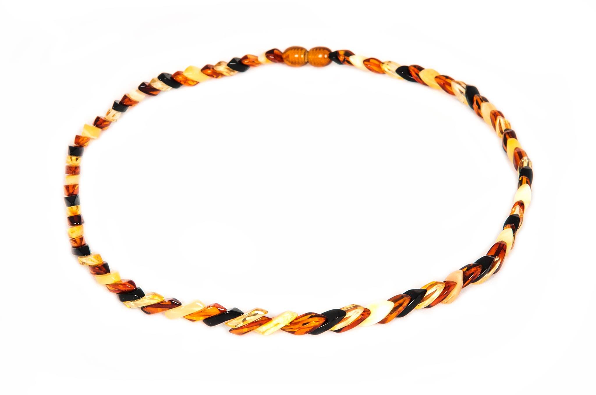 AMBERAGE Natural Baltic Amber Necklace for Adults (45CM 17.72INCH)