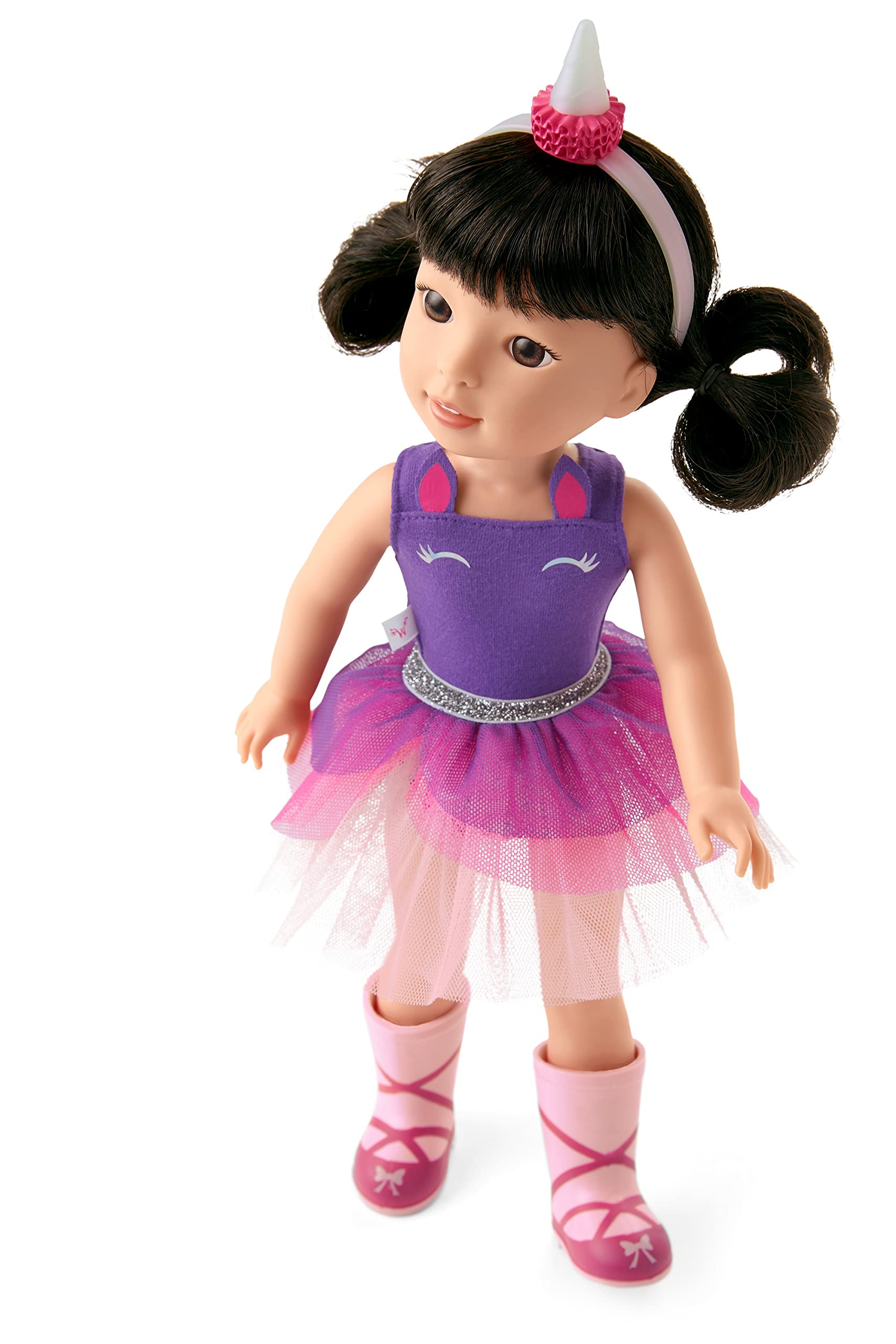 American Girl WellieWishers Emerson 14.5" Doll, Purple,silver