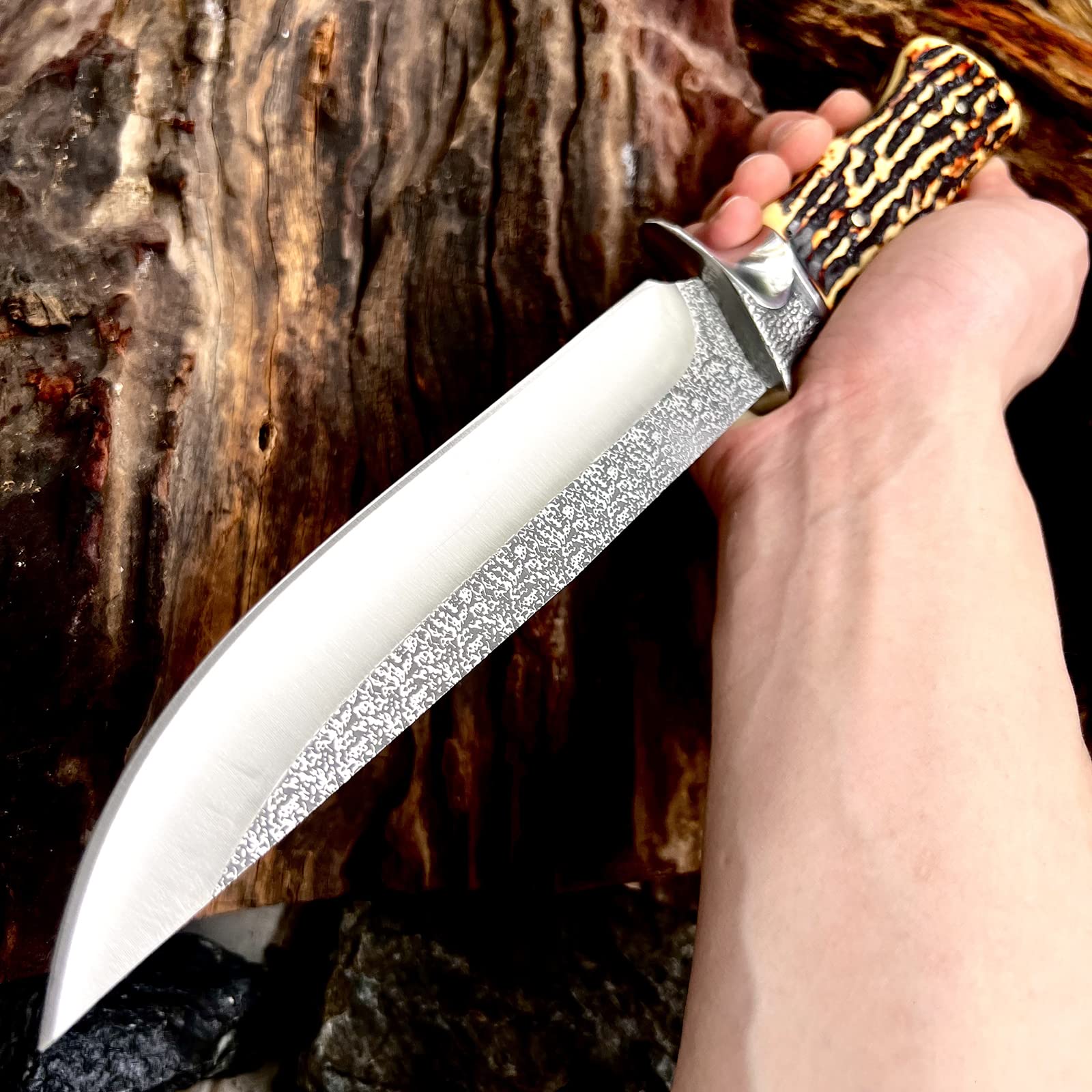AULAKNIV Sturdy 12 inch Fixed Blade full tang knife Tactical Hunting Knives Knife Outdoor Essential Camping Survival Knifes