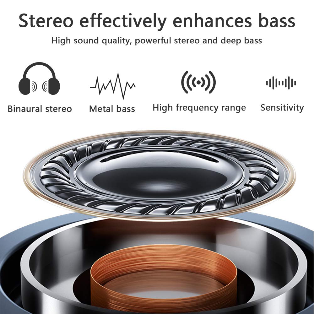 Aoslen Wired Earphones in Ear Headphones Noise Cancelling Earbuds Bass Stereo Sports Headsets with Microphone & Button Control & Volume Control for iPhone Android Etc - Black
